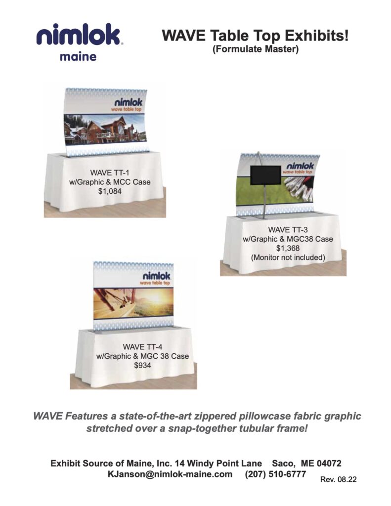 Table Top Pop-Up Trade Show Exhibits